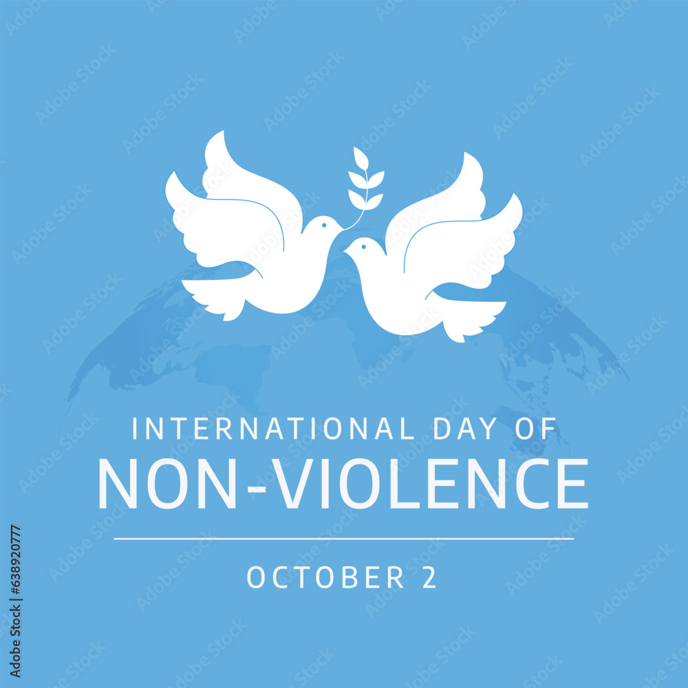 vector graphic of International Day of Non-Violence good for ...
