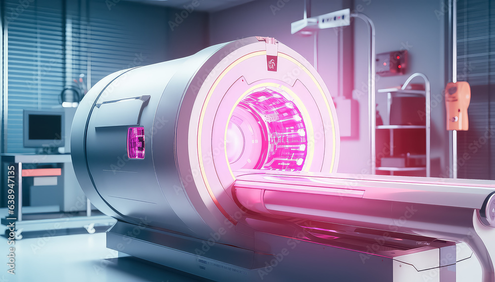 MRI in a modern hospital - breast cancer study Stock Photo | Adobe Stock