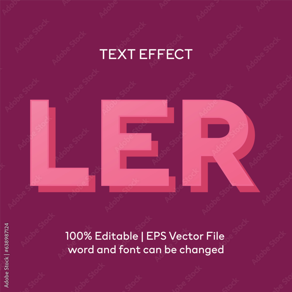 Editable Gentle text effect 3d text style effect mockup template Stock ...