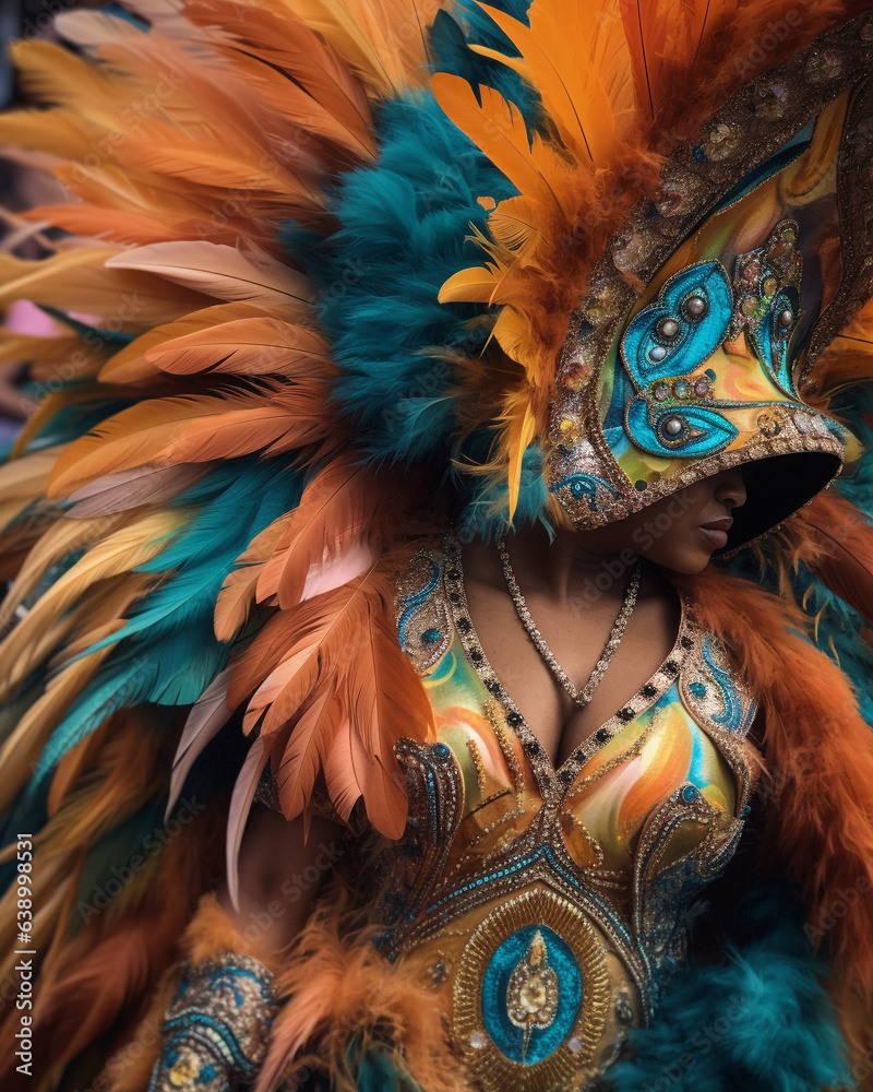 021 Beautiful Afro Caribbean Woman, Carnival Costume, Caribbeans ...