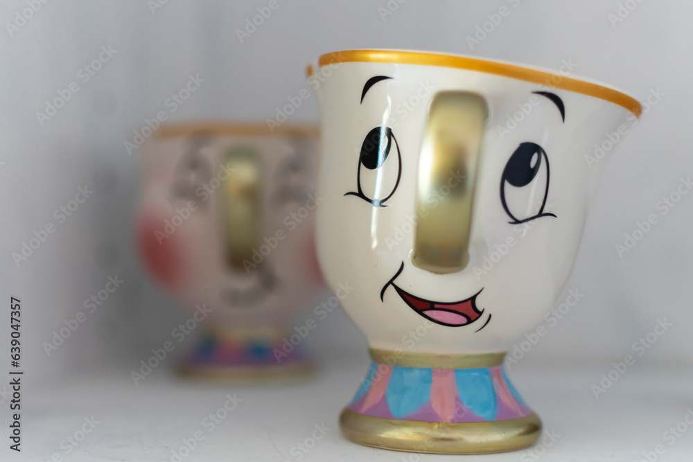 Granada, Spain, November 24, 2022: Ceramic mugs from "Chip" (Disney ...