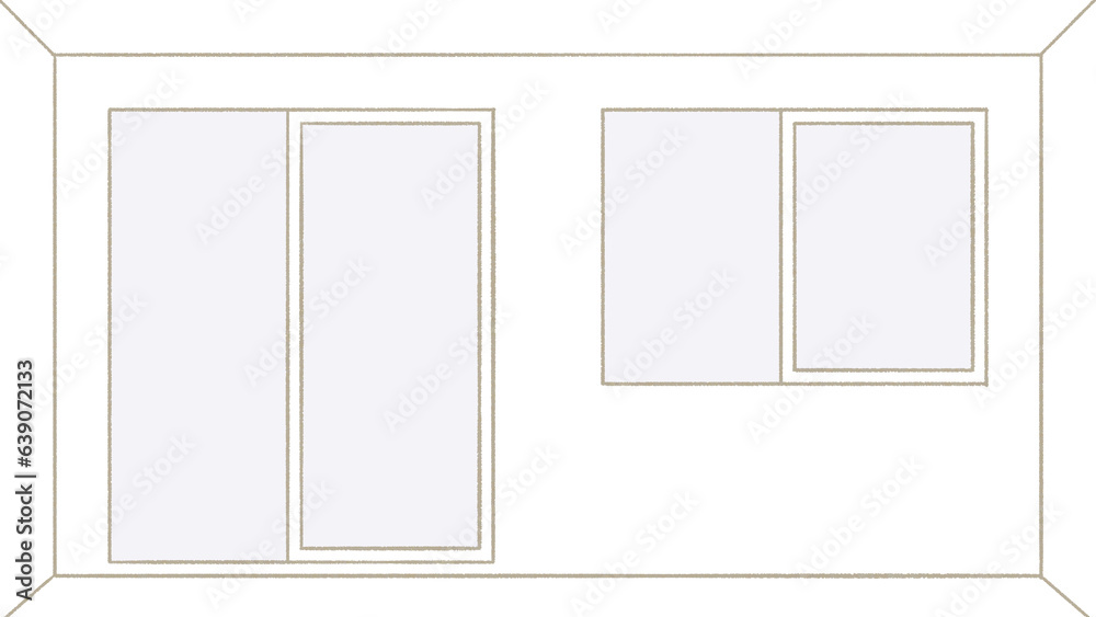 Sliding windows clipart PNG Stock Illustration | Adobe Stock