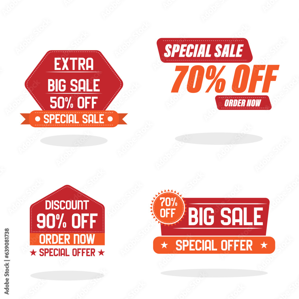 design bundle set of aesthetic promotional tags for your product ...