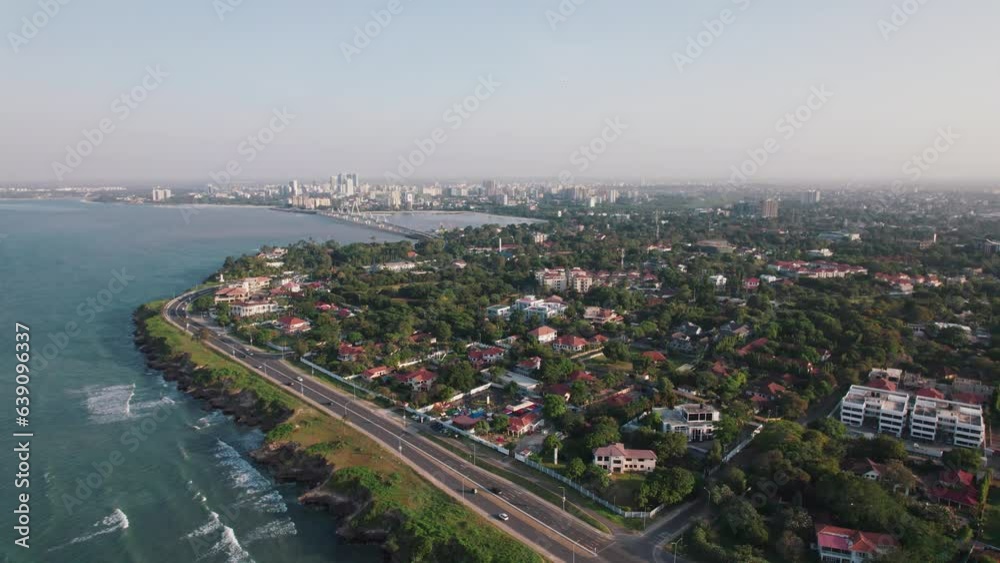 Video Stock Cityscape of Masaki, an administrative ward in Kinondoni ...
