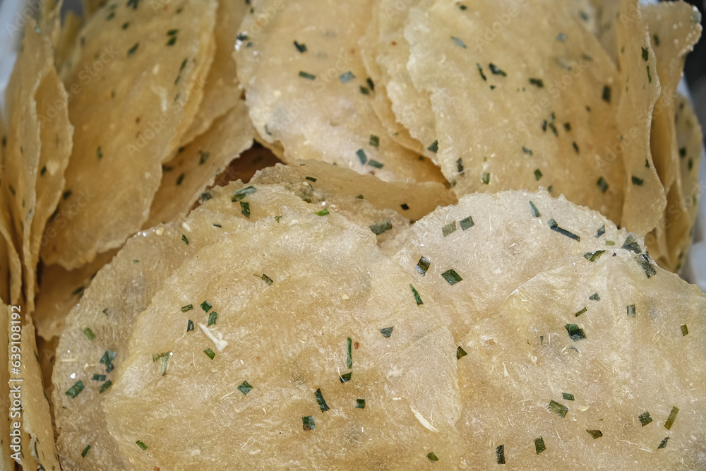 Sermier or Opak, is a traditional Indonesian snack made from cassava ...