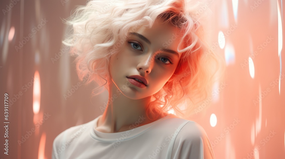 Beautiful ethereal portrait of a woman. Stunning angel with dreamy ...