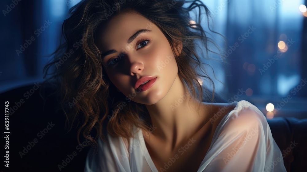 Beautiful ethereal portrait of a woman. Stunning angel with dreamy ...