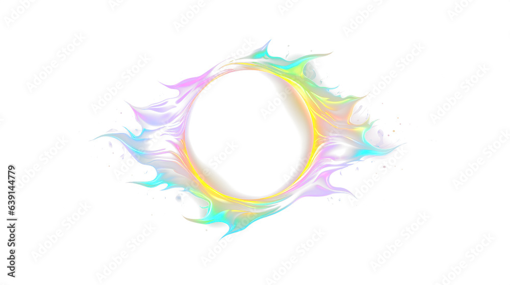 solar eclipse overlay effect neon blue, yellow, green, purple blazing ...