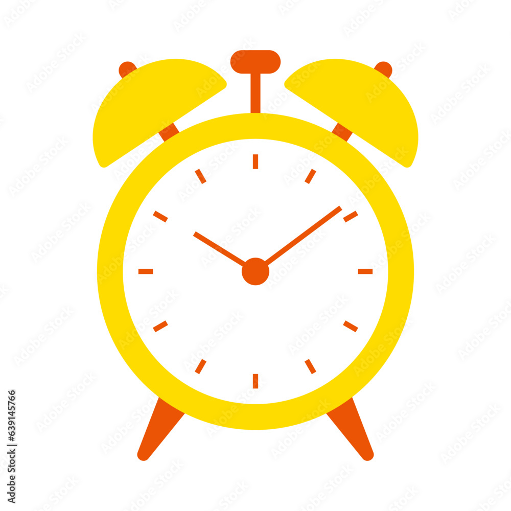 vector illustration of an alarm clock isolated on white for banners cards flyers social media wallpapers etc. obrazy fototapety plakaty BajeczneObrazy.pl