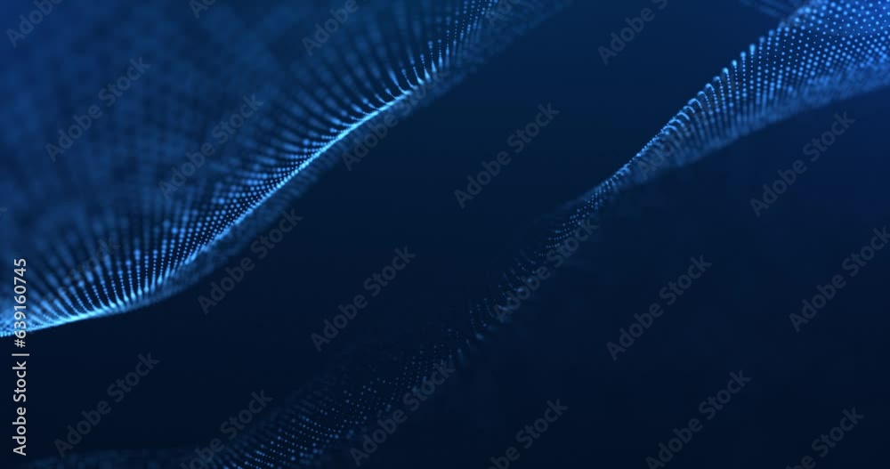 Abstract particle waves, background lights, futuristic digital background waving smooth lines ...