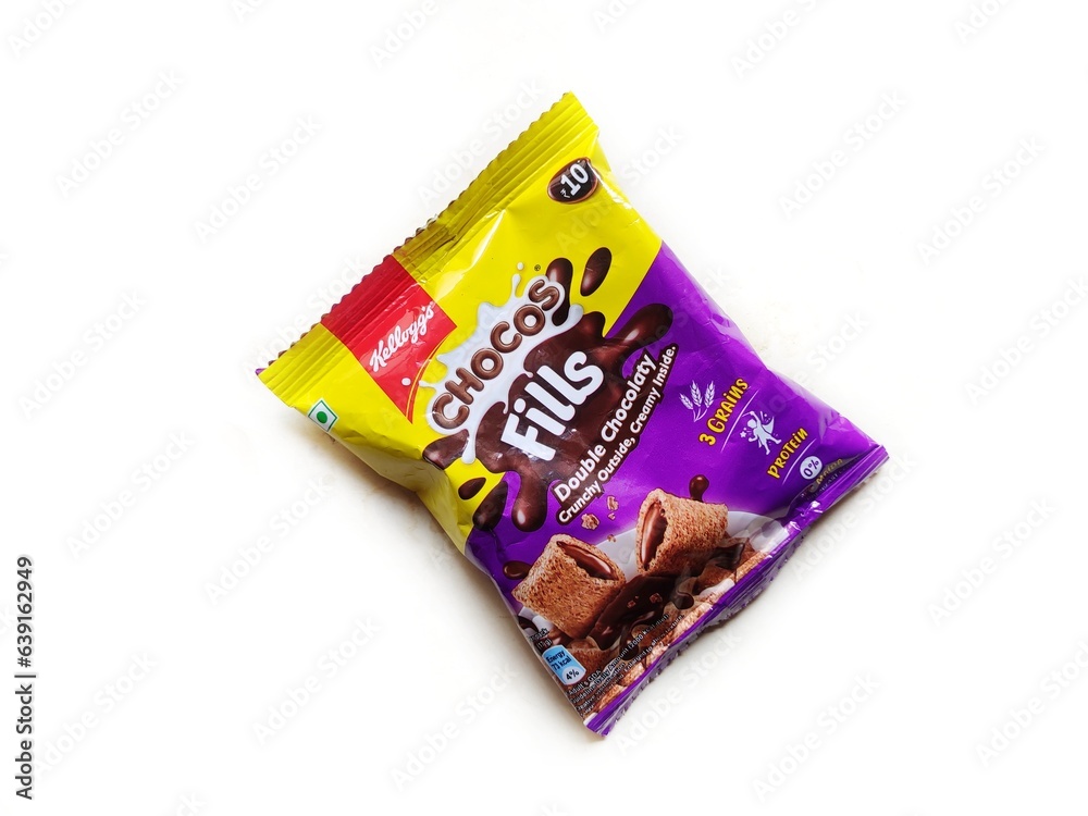 Guwahati, Assam, India - August 24, 2023 : Kellogg's Chocos Fills is a ...