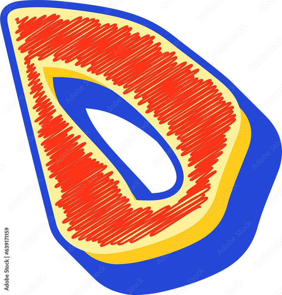 3D Scribble Alphabet Letters, Numbers, And Signs On A Transparent ...