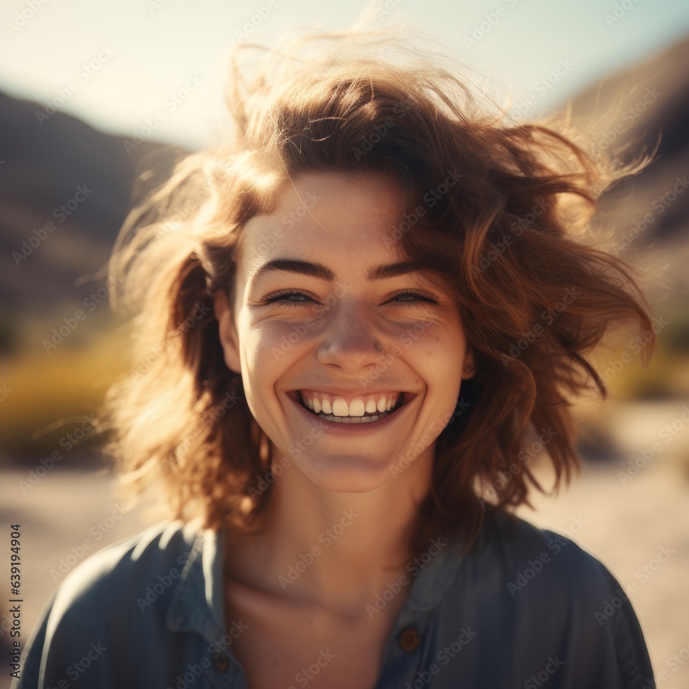 Woman, Female smiling face, Young girl, Joyful, cheerful, model ...