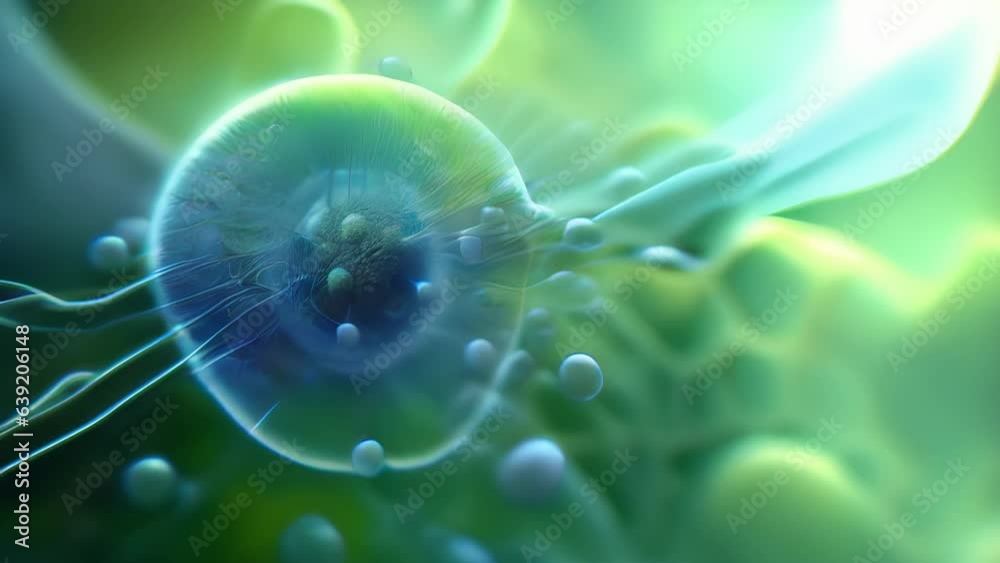 macro microscope video of a microscopic virus reveals a beautiful deep ...