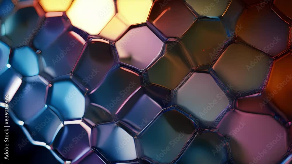 Vidéo Stock A macro microscope video of a channel protein illuminated ...