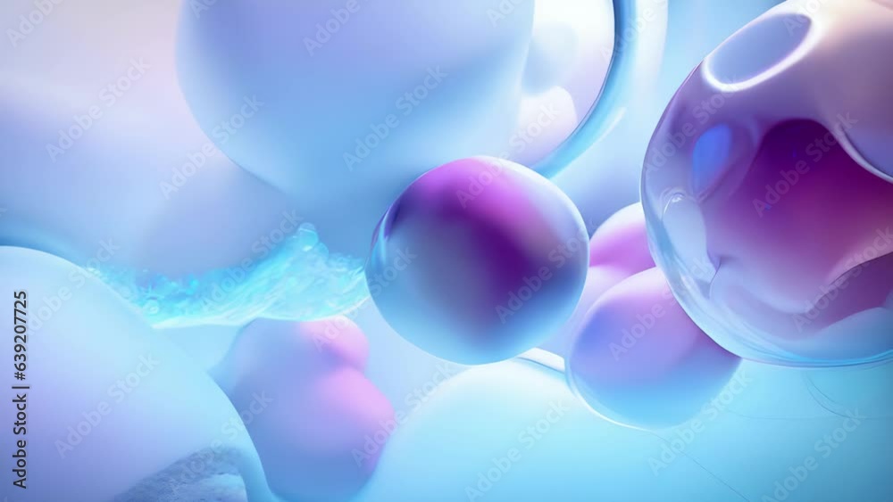 A microscopic microscope video of cytosol the thin cytoplasmic fluid ...