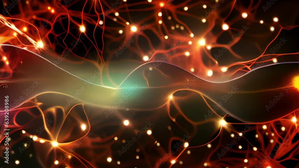 Electrical Synapse microscope video a crosssection of two adjacent ...