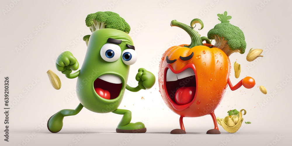 Animated fighting vegetables, child marketing, classroom resources ...