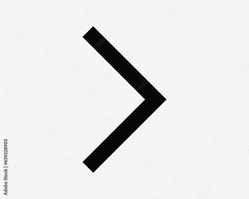 Caret Right Symbol Arrow Pointing Point Side Next Path East Turn Road ...