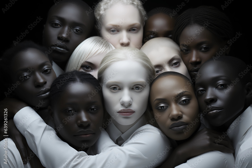 People hugging each other in peace and harmony, DEIB. Generative AI ...