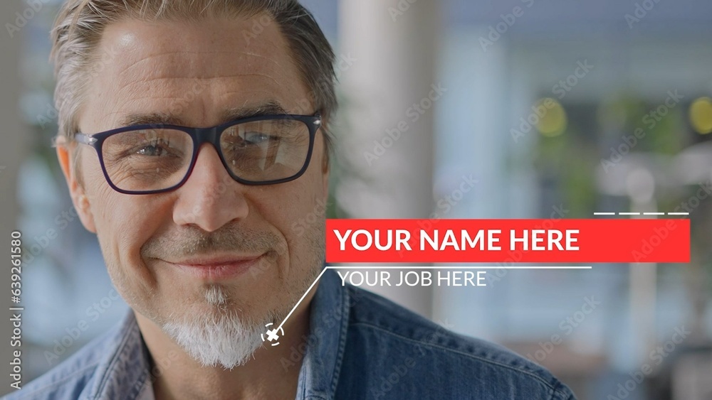 Modern Call Out Title Lower Thirds Stock Template | Adobe Stock