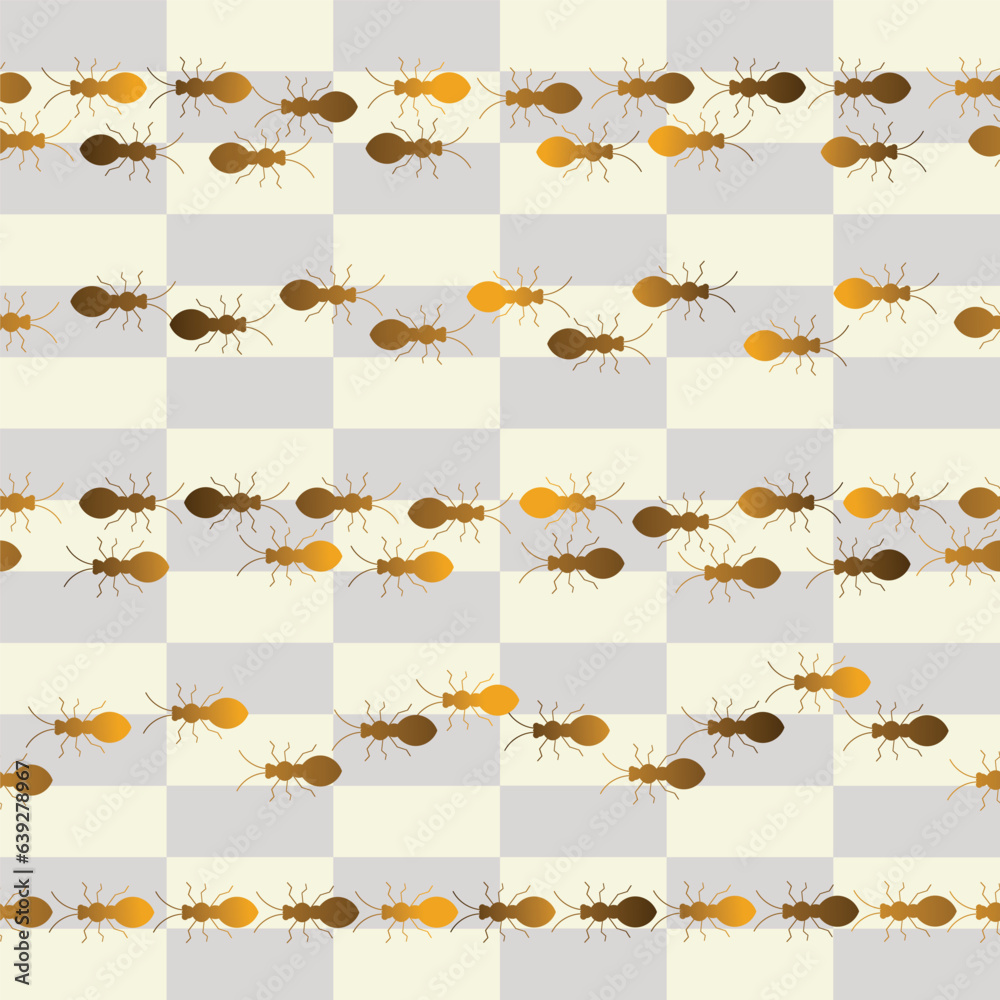 Vector illustration of a smooth, seamless background with marching ants ...
