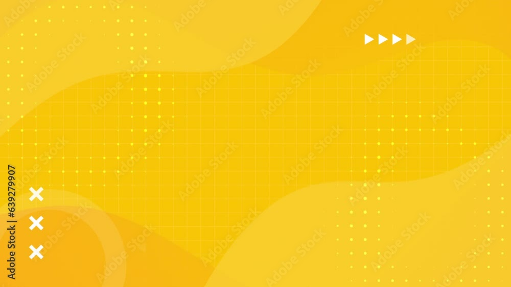 4k bright yellow orange animated fluid background. Geometric shapes ...