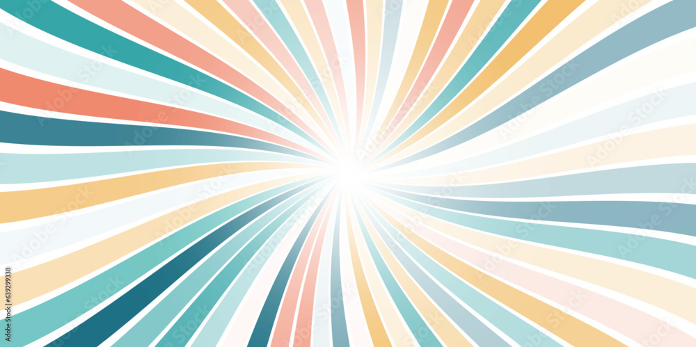 comic sunburst background effect gradient color vector design. retro ...