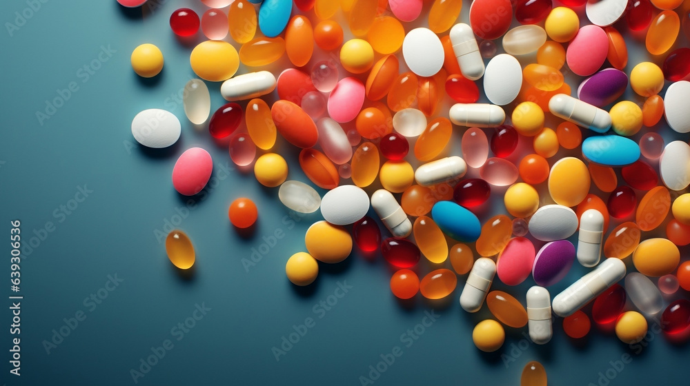 Pharmaceutical creative illustration, ad, banner, poster, medication ...