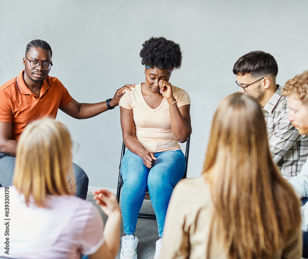 psychotherapy meeting woman support group man therapy psychology ...