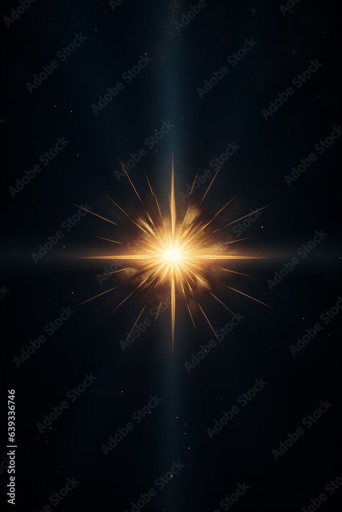 Foto de Brilliant star shining with unmatched luminosity in the heart ...