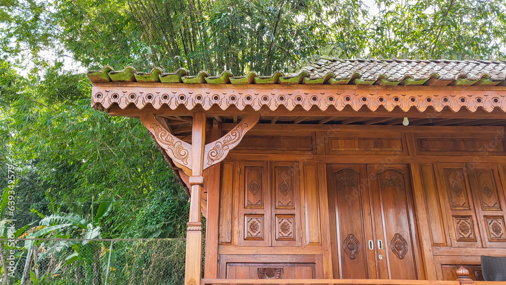 Javanese or osing traditional houses, Indonesian traditional houses are ...