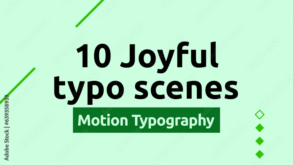 Joyful Typography Stock Template | Adobe Stock