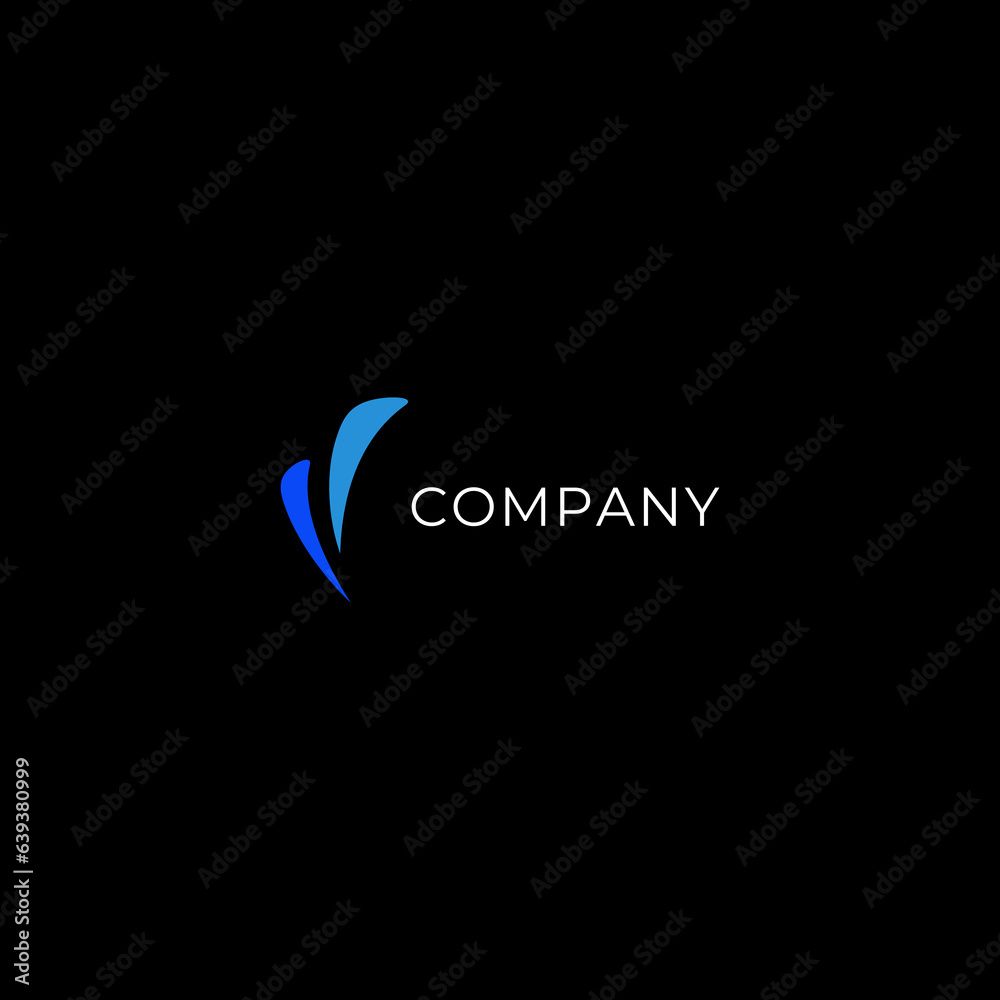 Communication logo design, feather logo, education logo, blue logo ...