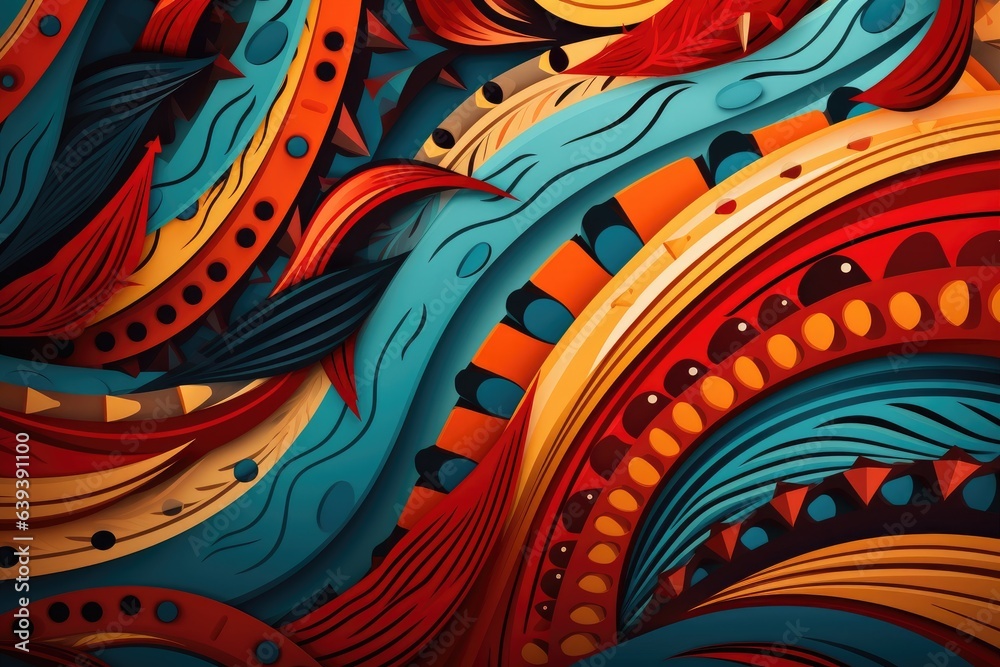 Abstract Native American Colors and Patterns: A Tribute to Native ...