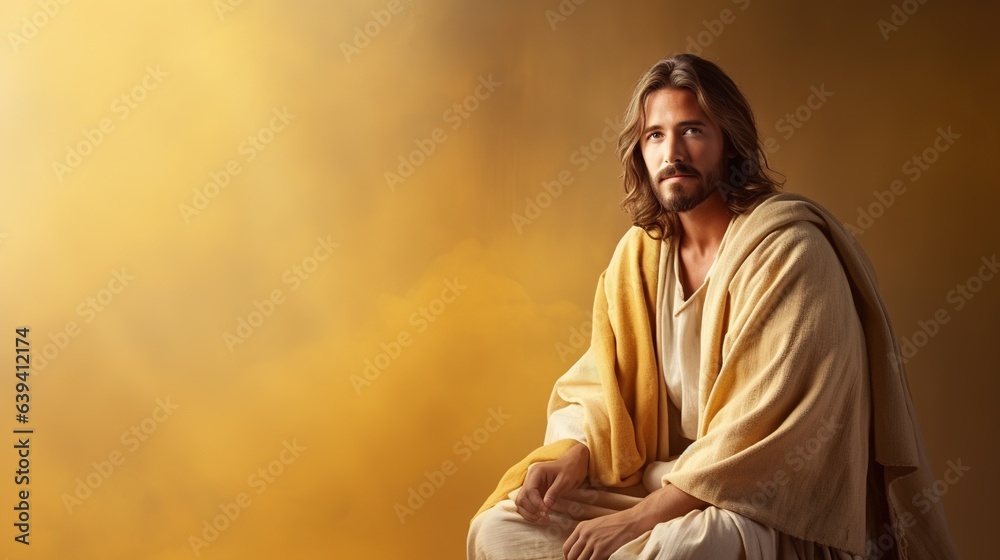 Religious concept of the son of god bible jesus christ, copy space ...