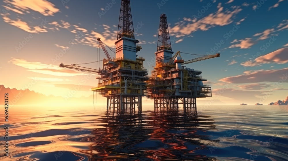 Oil rig type, Drilling rig in Sea drilling offshore well for oil and ...