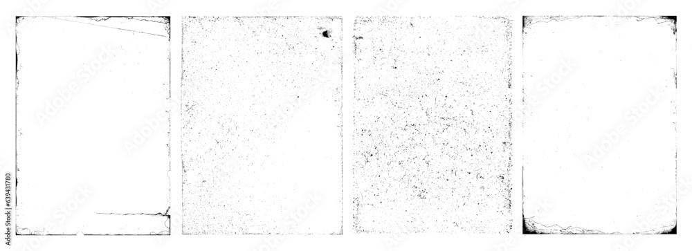 Realistic grainy texture, overlay stamps, worn paper effect. Overlay ...