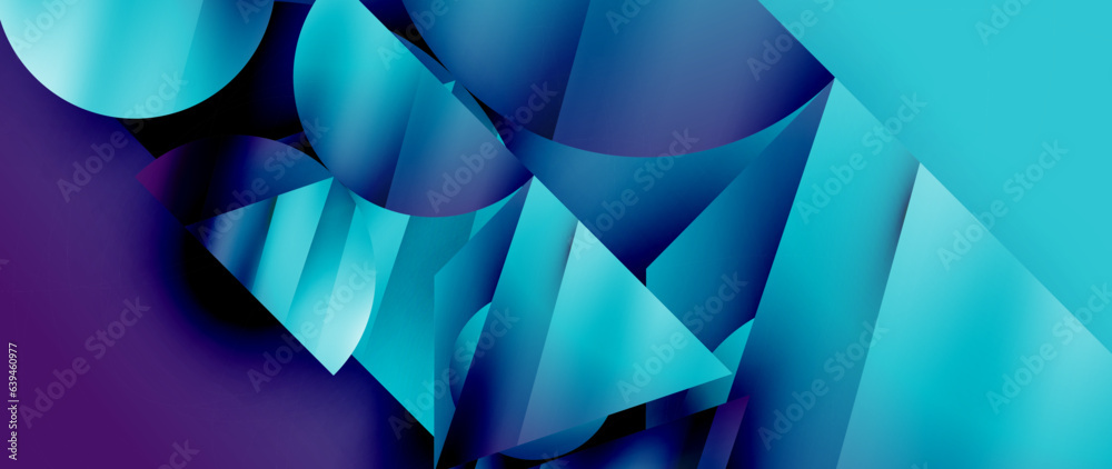Captivating abstract backdrop composed of interlocking triangles and ...
