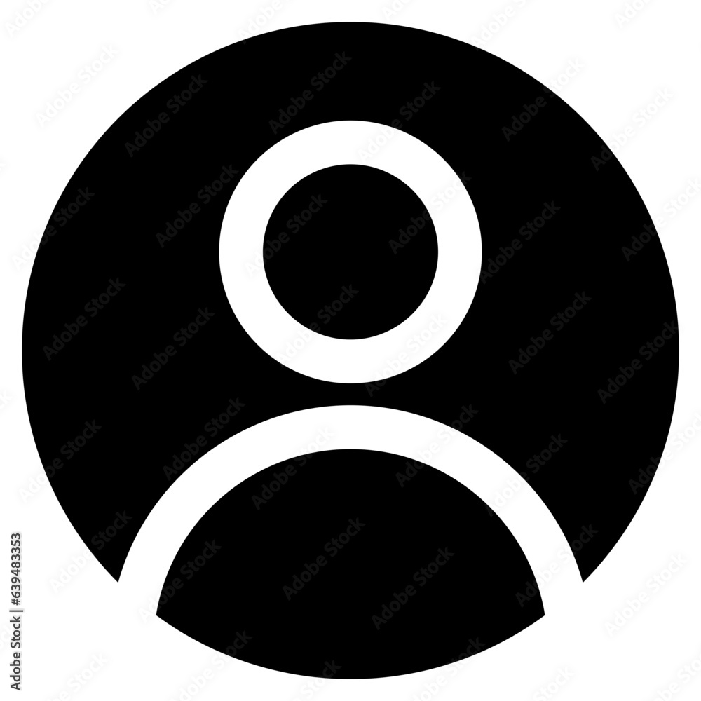 User Profile Icon or Person Icon or Avatar Icon or People Icon or Head ...