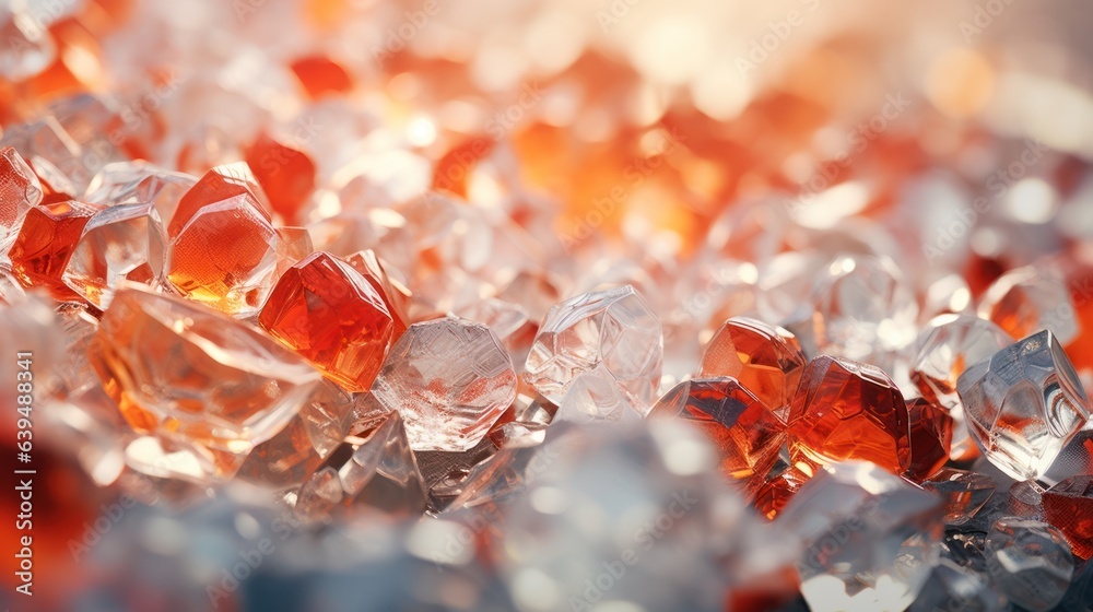 multi colored crystals forming beautiful background, ai tools generated ...