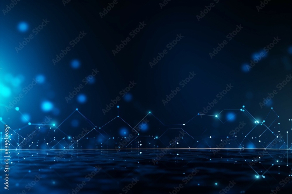 Blue medical technology science background with vector and blank space ...