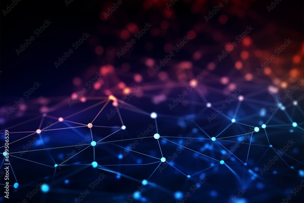 Connection themed gradient background evokes futuristic unity and ...
