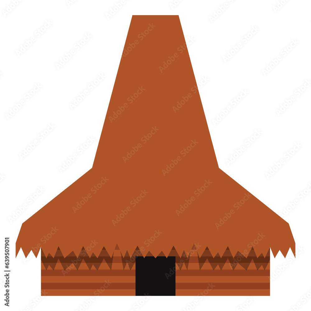 Rumah adat musalaki, NTT traditional house vector illustration design ...