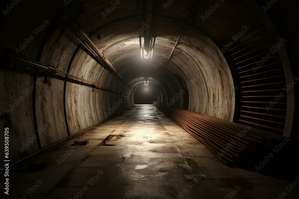 Eerie underground tunnel: World War 2 bunker turned spooky lost space ...