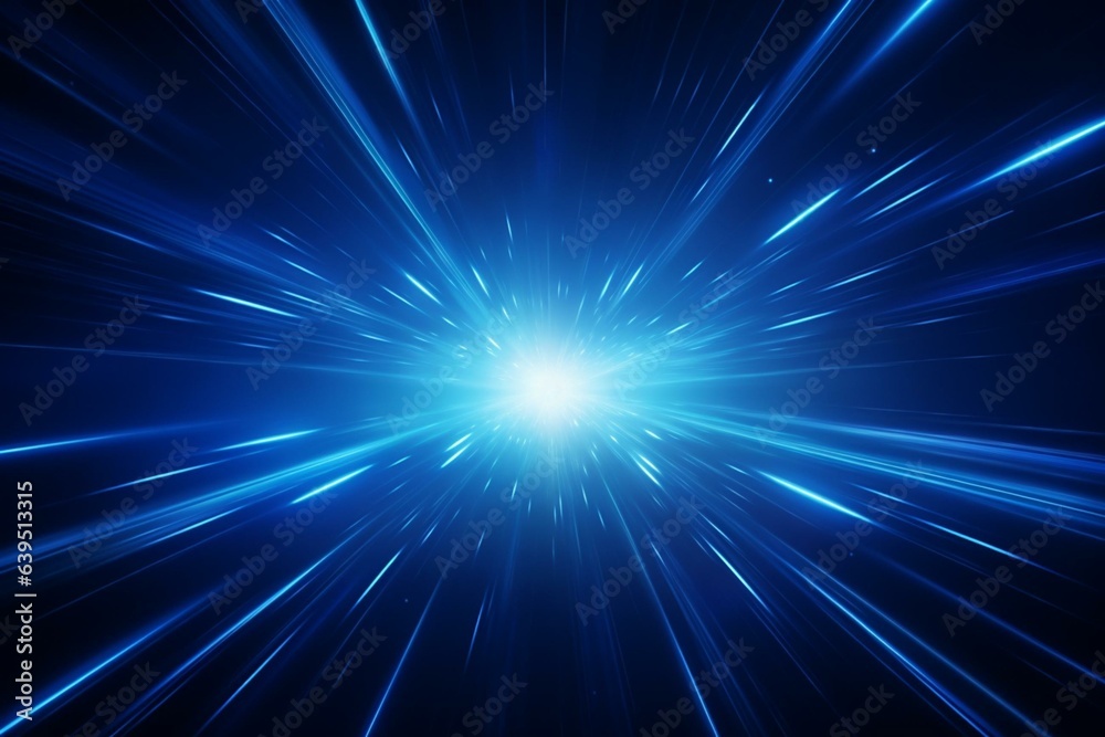 Dark abstract background with blue laser light burst motion and warp ... Dark abstract background with blue laser light burst motion and warp ...