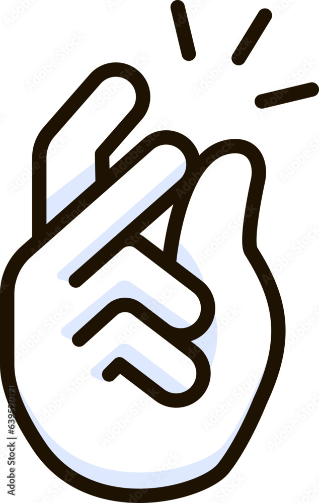 easy finger icon emoji sticker Stock Vector | Adobe Stock