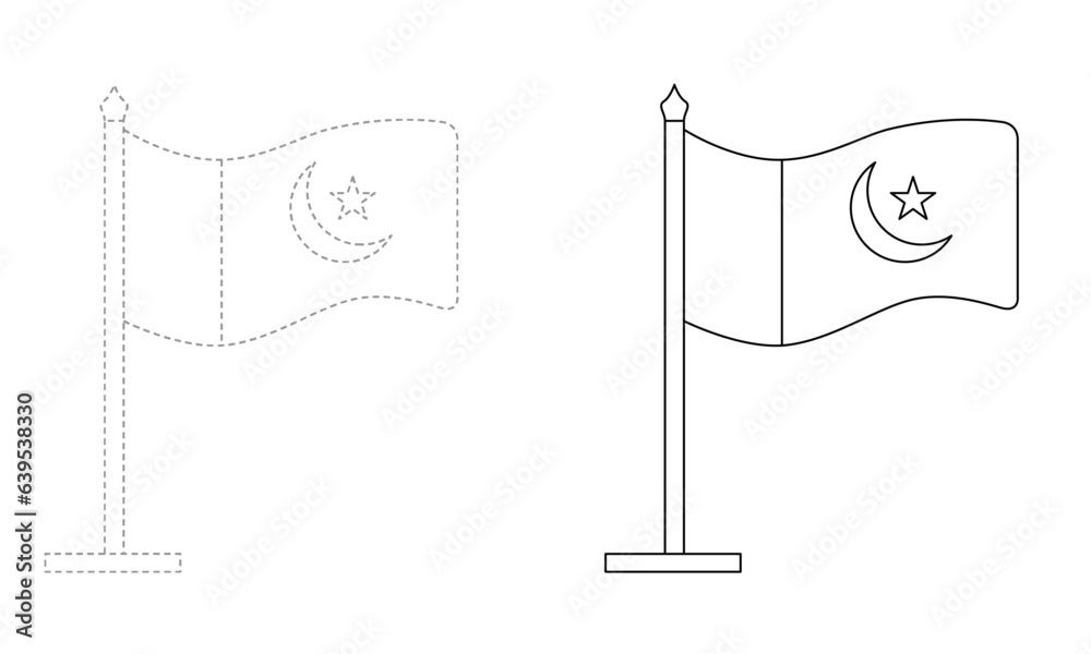 Vetor de Tracing lines for toddlers. Handwriting practice sheet ...