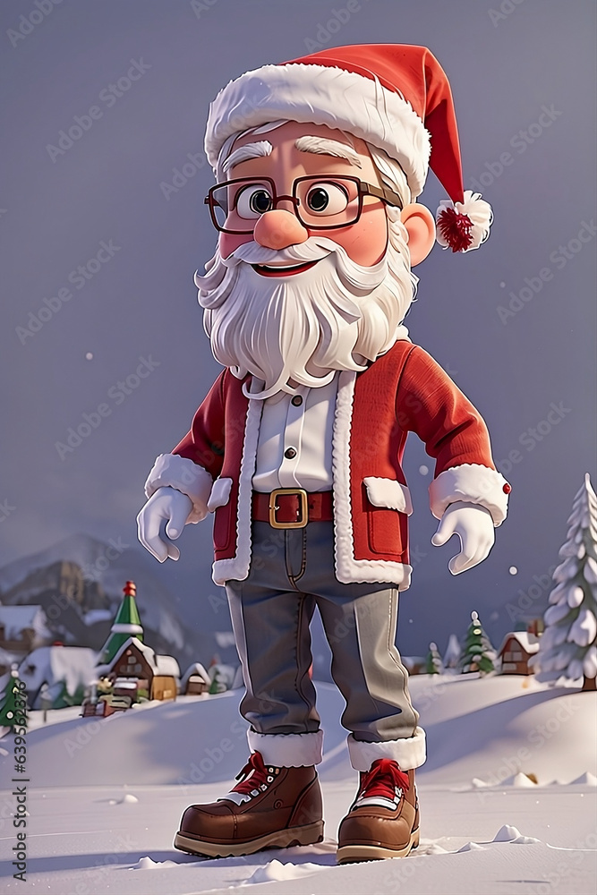 Cute Santa Clause for Kids Santa Clause Animated Christmas Santa ...