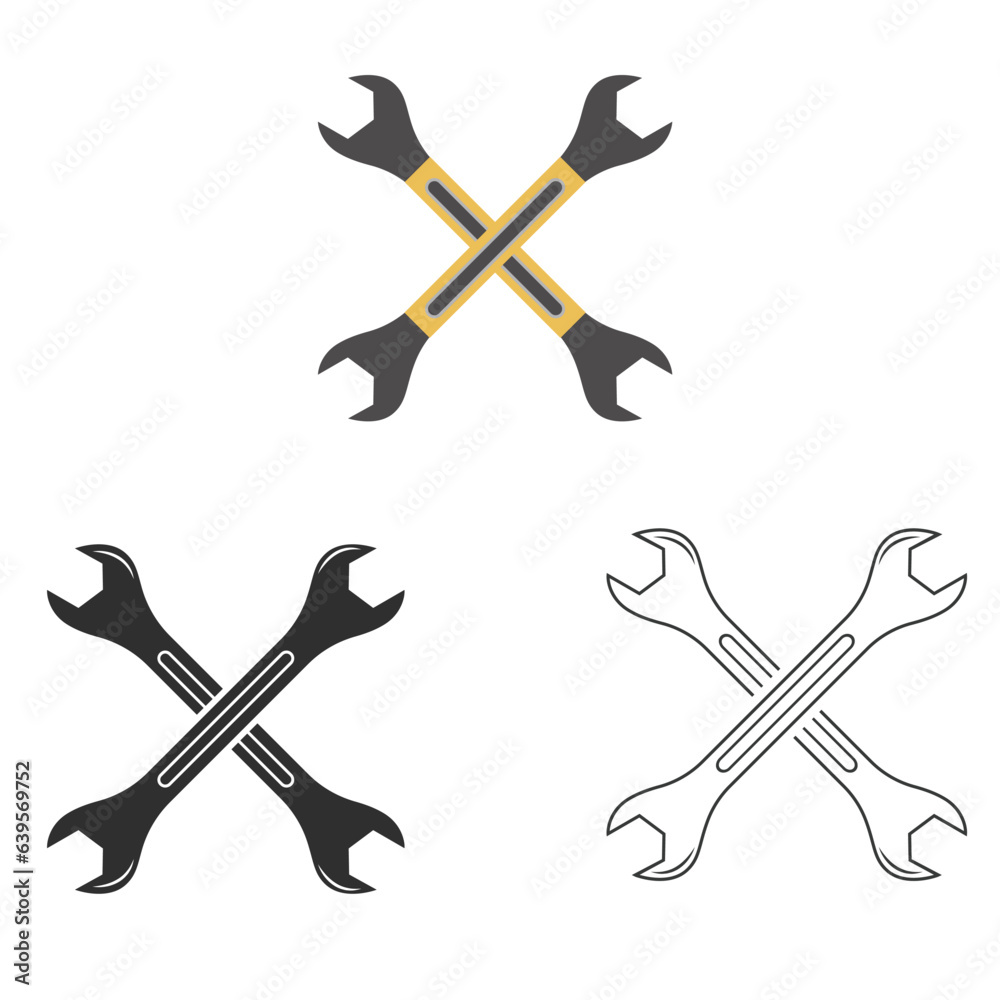 Cross Spanner Vector, Cross Spanner Vector, Cross Hardware Vector ...